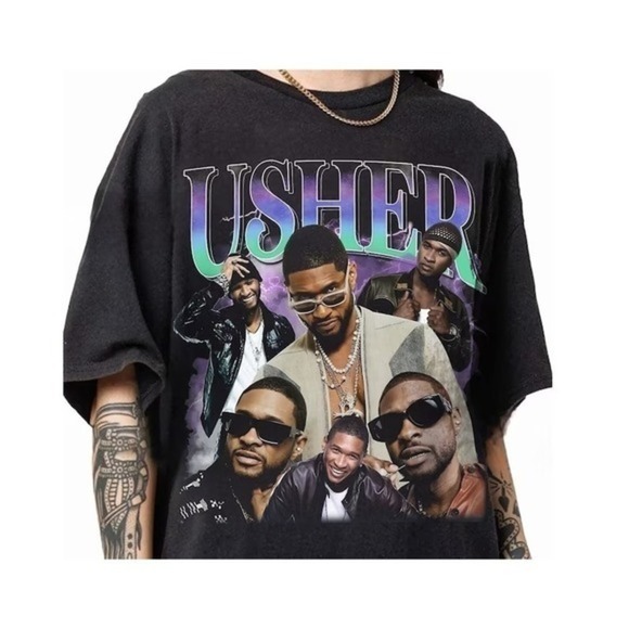 Gildan | Shirts | Usher 9s Music Rap Shirt Bootleg Rapper Vintage Shirt ...